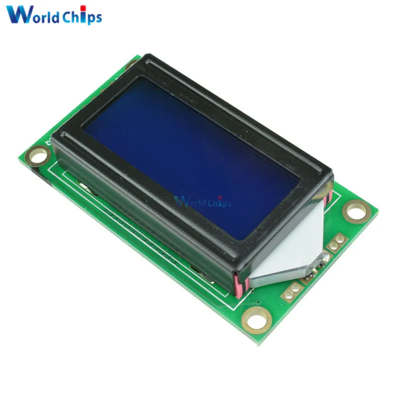 Yellow/Blue 0802 8x2 Character LCD Display Module 5V LCM F Raspberry pi ...