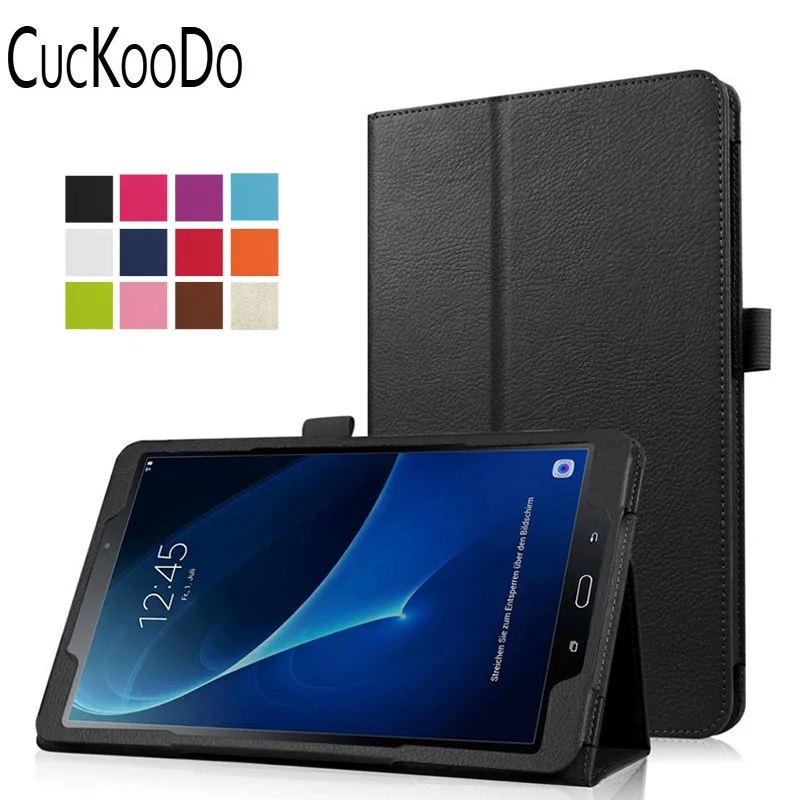 CucKooDo Folio Premium PU cuero Delgado soporte cubierta funda para samsung Tab A 10,1 pulgadas ...