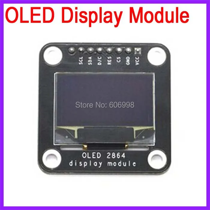 0.96 Inch 128*64 Resolution Self Luminous OLED Display Module Without ...