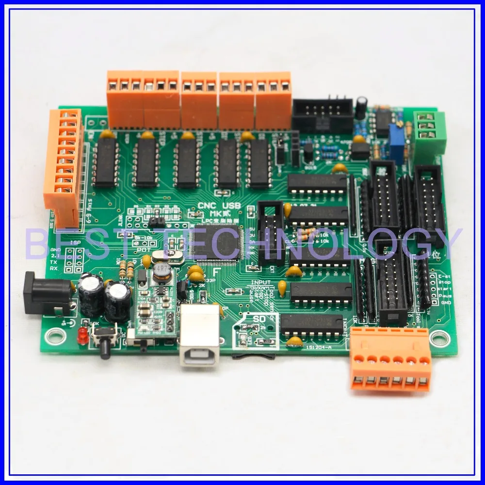 3 Axis 4 Axis 5 Axis Multi-axis USB CNC Controller CNC USB Interface Board DIY MK2 100kHz ...
