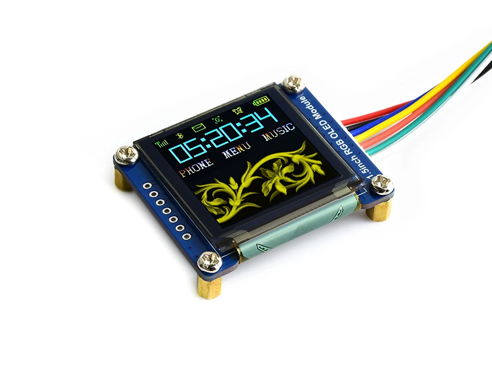 1.5inch RGB OLED display module 128x128, 16 bit high color SPI ...