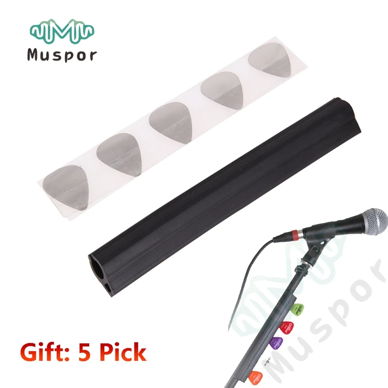 Microphone Pick Holder Black Rubber Mic Stand Picks Clip Hold 5 pcs ... Microphone Pick Holder Black Rubber Mic Stand Picks Clip Hold 5 pcs ...