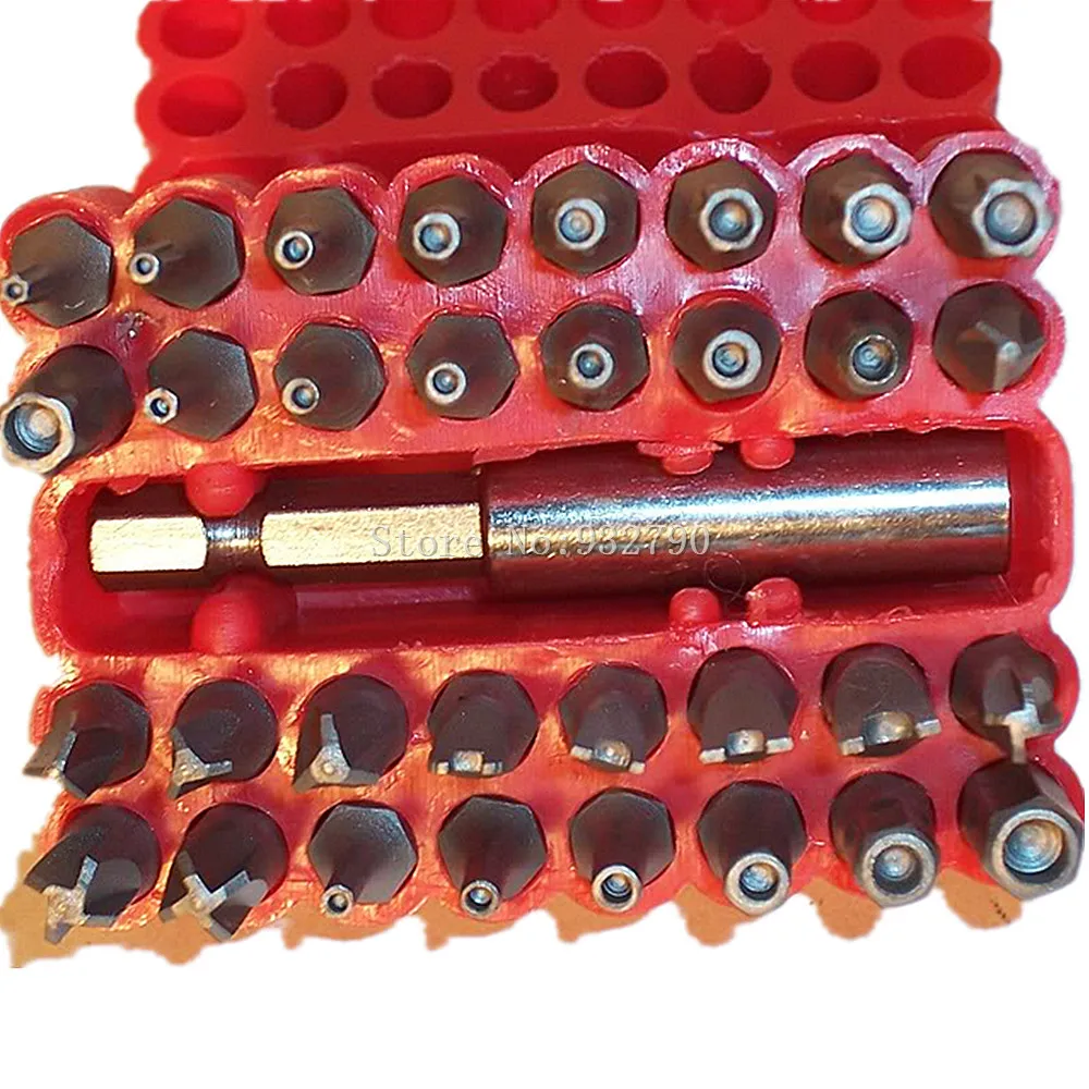 33pc Security Bit Set Torx Tampered Proof Drill Driver Tool