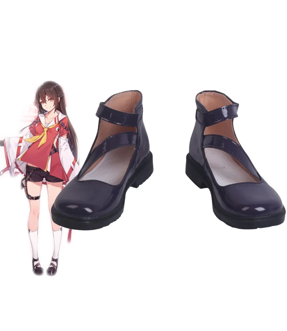 Touhou Project Reimu Hakurei Cosplay Boots Shoes - AllCosplay.com