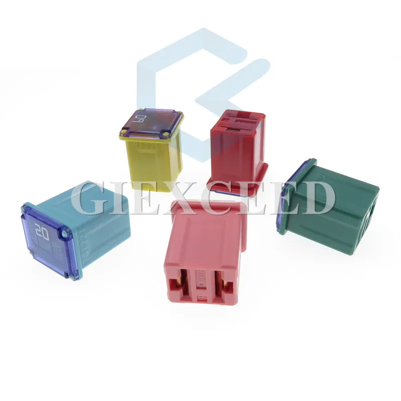 5 Pcs Pec Lpj Auto Fuse Box 20a 30a 40a 50a 60a Automotive Rectangle ...