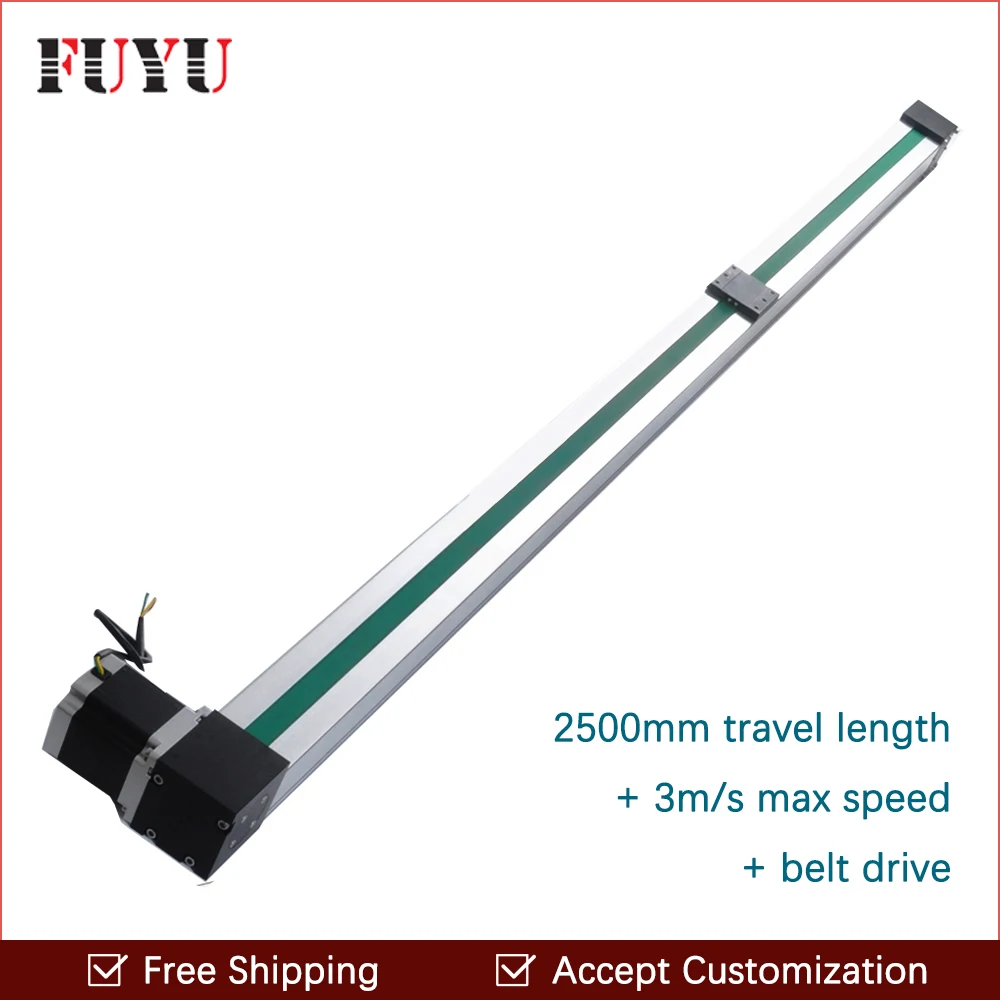 Free shipping 2.5m effective travel stepper motor belt driven linear ... Free shipping 2.5m effective travel stepper motor belt driven linear ...