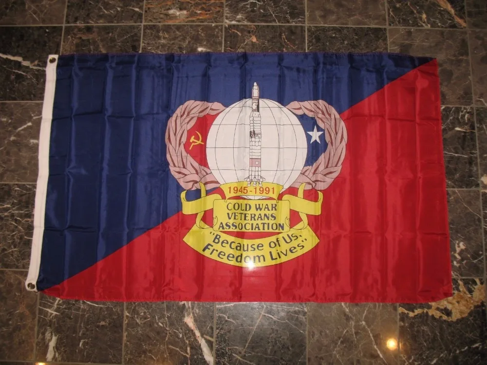 Cold War Veteran Association American College Nylon Indoor Outdoor Flag ...