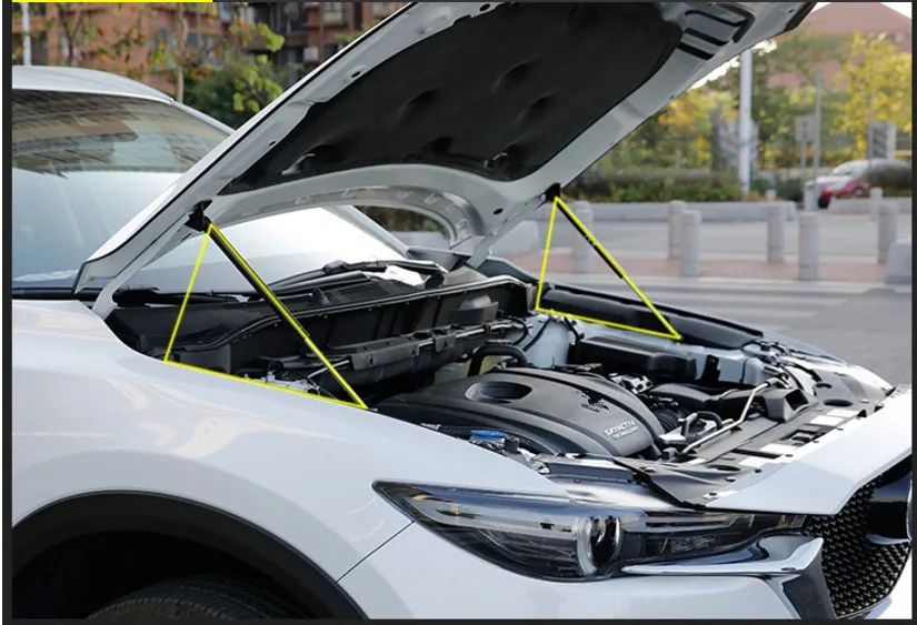 2x Engine Cover Support Rod Hydraulic Hood Car Style Accessories For ...