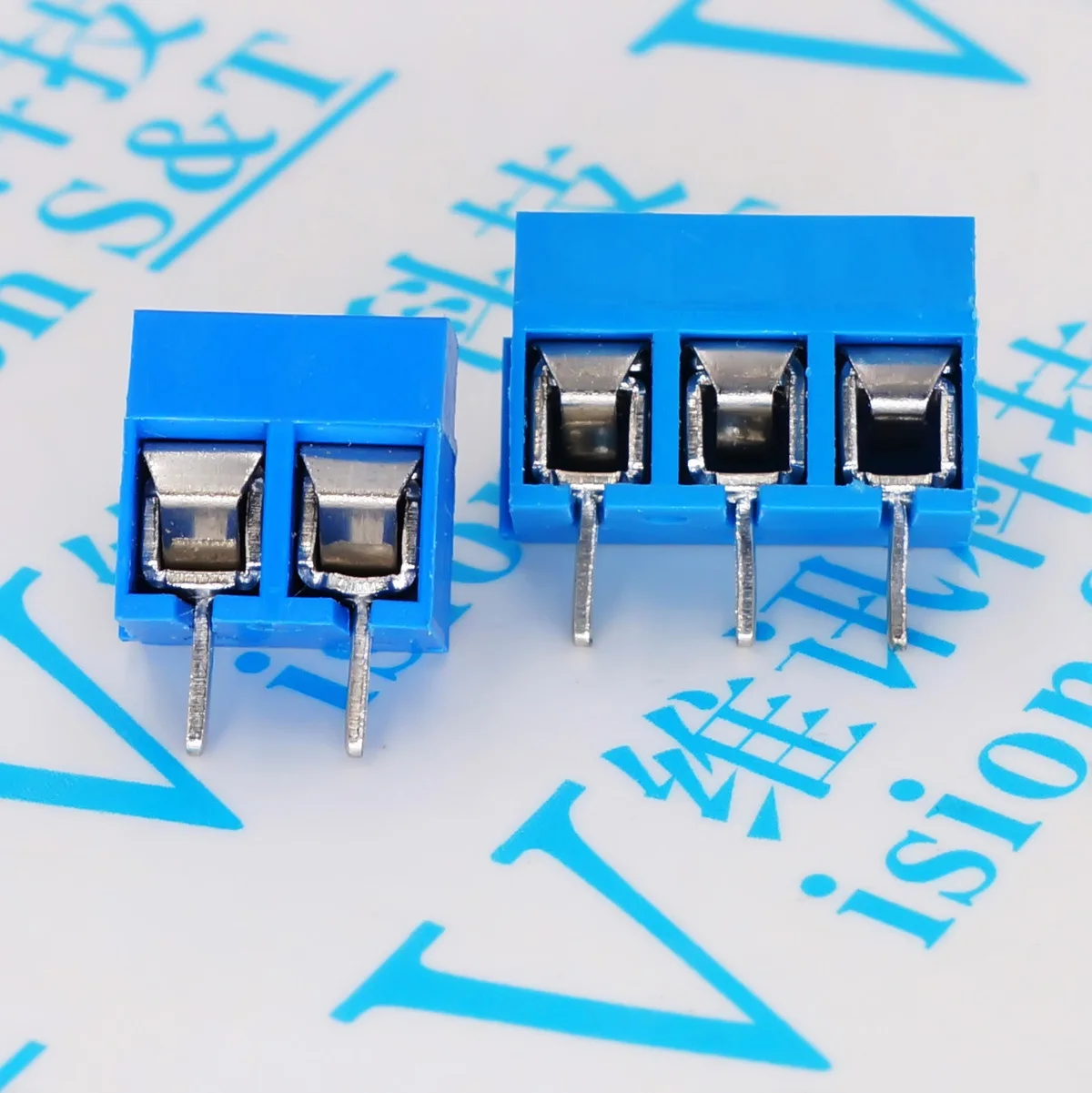 KF 301 Cross Blue KF301 2P 3P 5 0MM PCB Connection Terminal 12A 300V