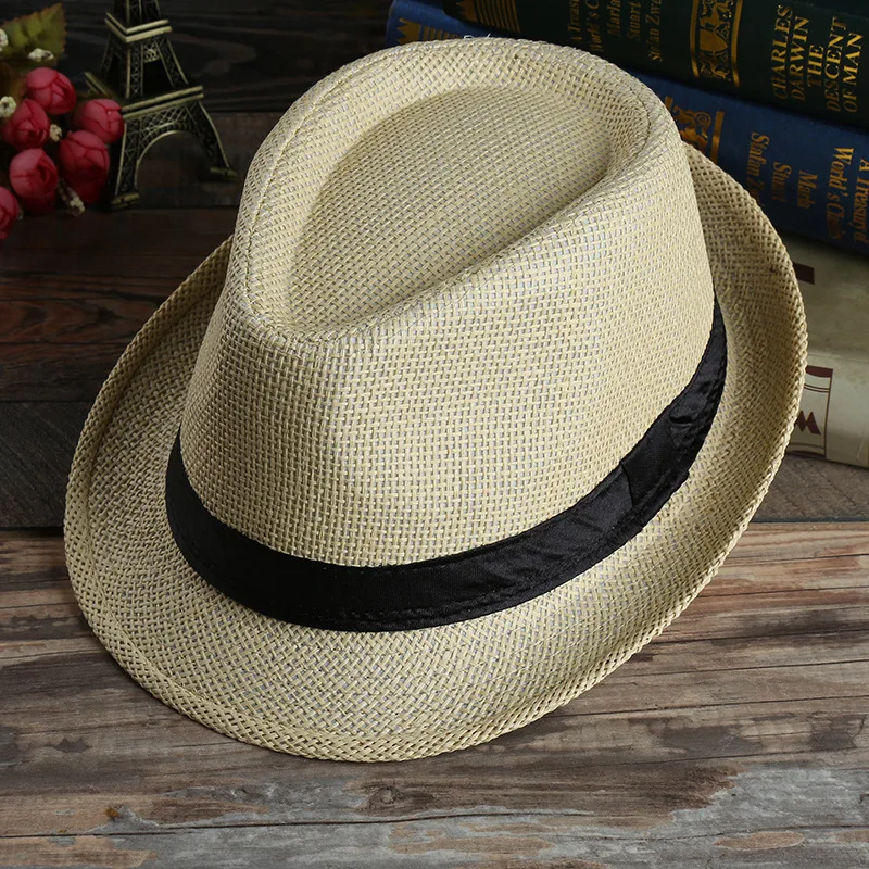 Man Summer top Sun Hat Straw Hat Lovers Straw Plaited Cap Hats Ma am ...