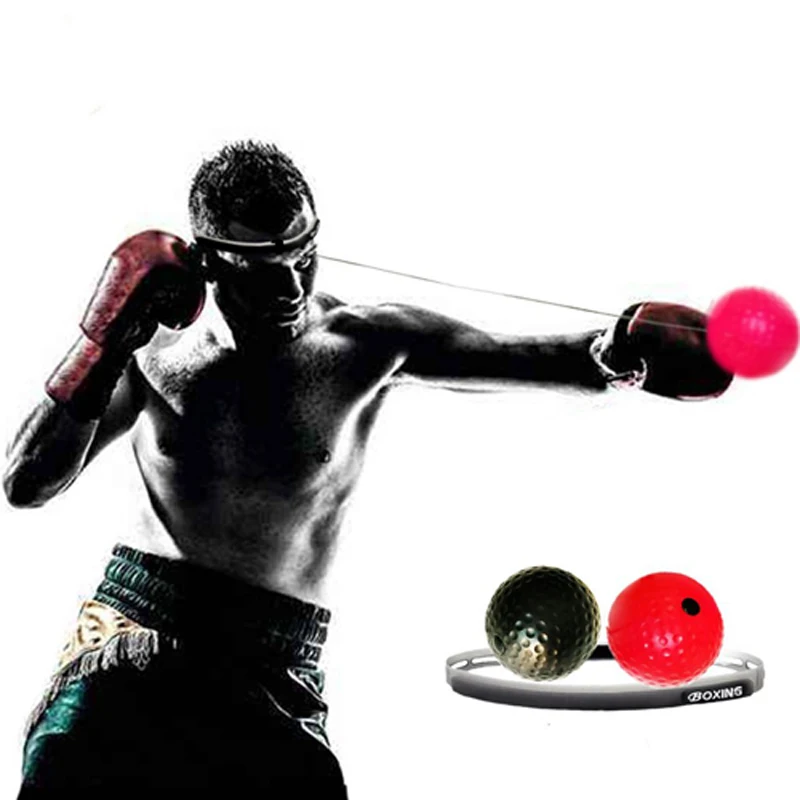 Fight Box Boxing Fight Speed Ball silicone head band Reflex Speed ...