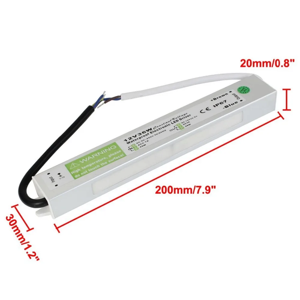 12V 36Watt Superior Quality Waterproof LED Power Supply Driver ...