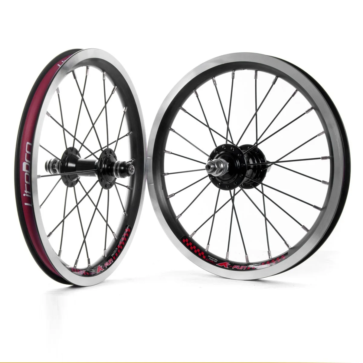 Juego de ruedas de aluminio de 14 pulgadas, 4 rodamientos, cubo 9T 10T ...