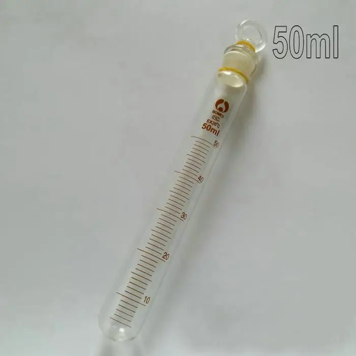 5pcs/lot 50ml Ground in Stopper Mouth Glass Test Tube, Borosilicate ...