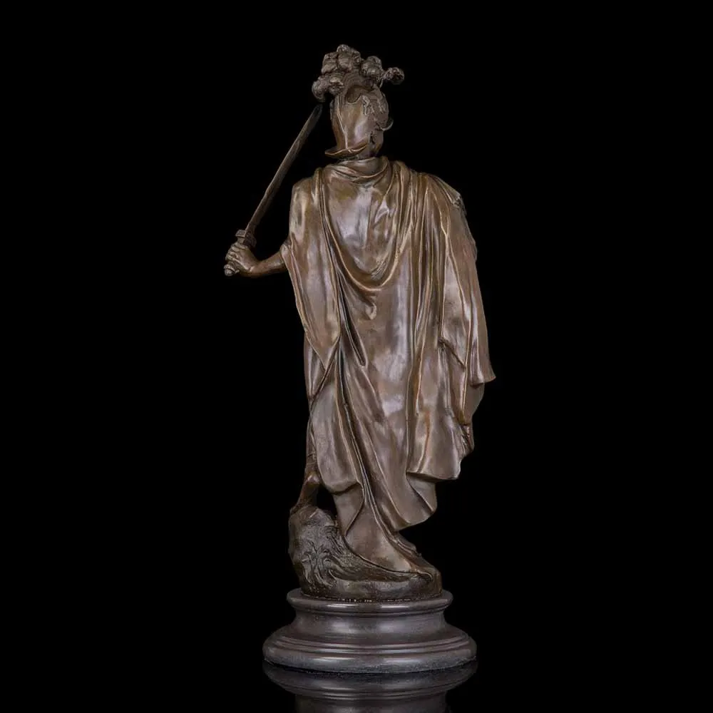 ATLIE Bronzes Large Sculpture Soldier Medieval Knight Armor Bronze ...