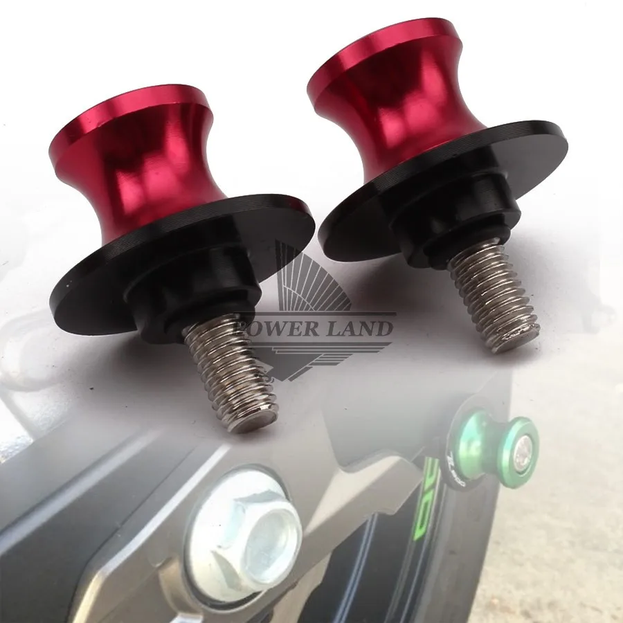 Red 1pair 6mm CNC Motorcycle Street Racing Road Bike Anodized Swingarm ...