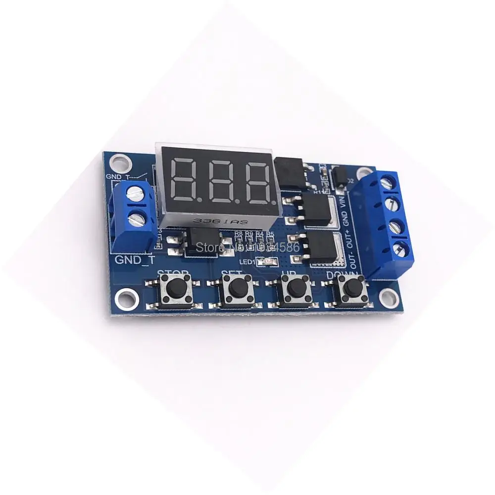 0-1Sec-999Min-FET-Dual-MOS-Delay-Time-Switch-Trigger-Pulse-Signal-Cycle ...