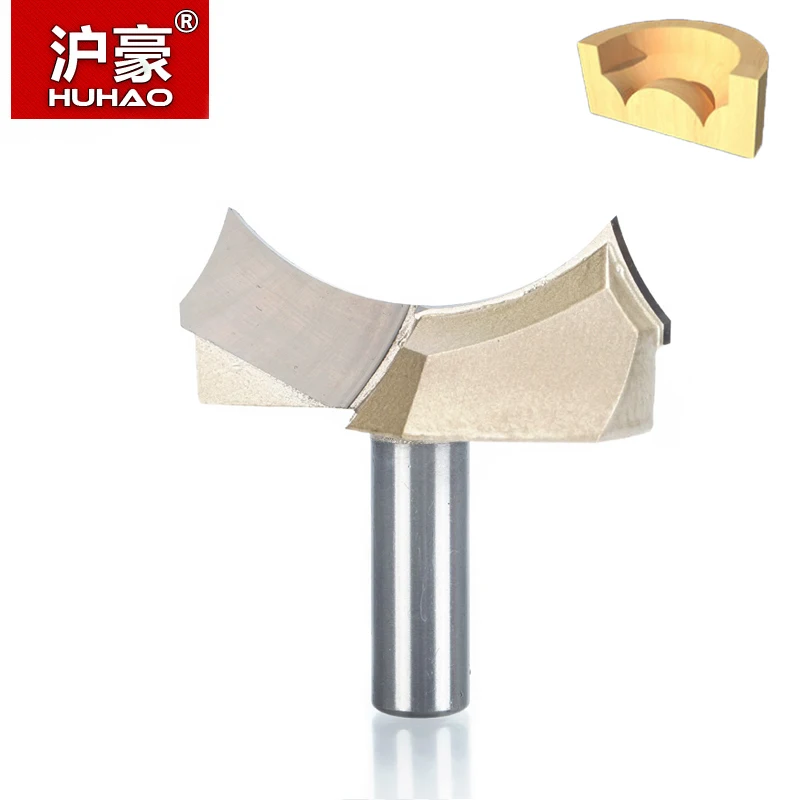 HUHAO 1pc 1/2*2 Shank Bit Point cut Round Over Groove Router Bits For ...