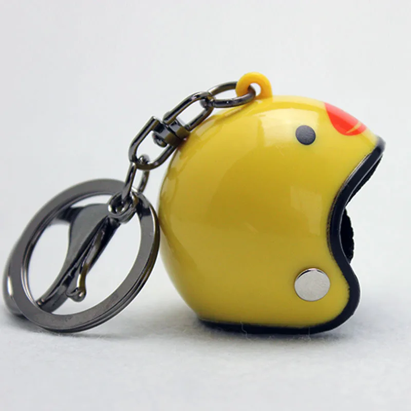New Motorcycle Helmets Key chain Women men Cute Safety Helmet Car ...