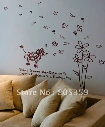 Free shipping!! Q1275 manual decorative sticker,Can be customized, wall ...