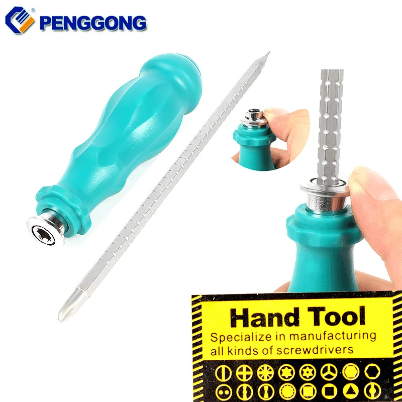 2 in 1 Screwdriver Telescopic Screwdrivers Comfort Handle Slotted ...