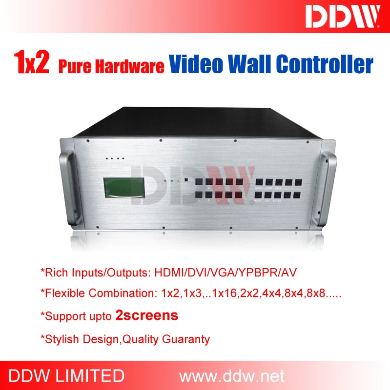 1x2 video wall controller,hardware video wall processor for lcd video ...