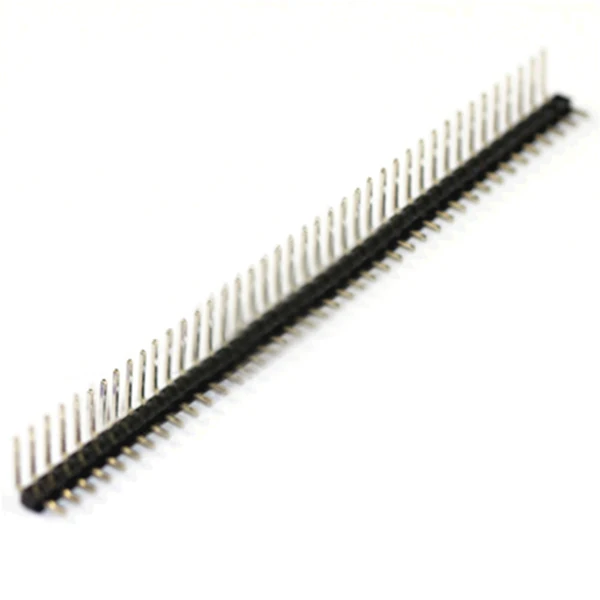 12Pcs 2.54mm Pitch Single Row Male 90 Degree Right Angle Pin Header ...