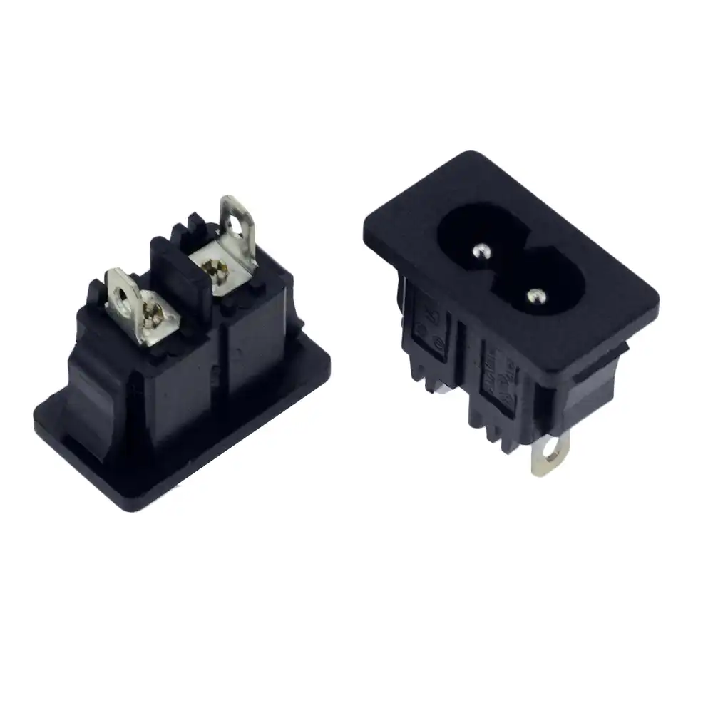GD PARTS PCB Mount Power Socket IEC320 C8 Mains AC Power Connector ...