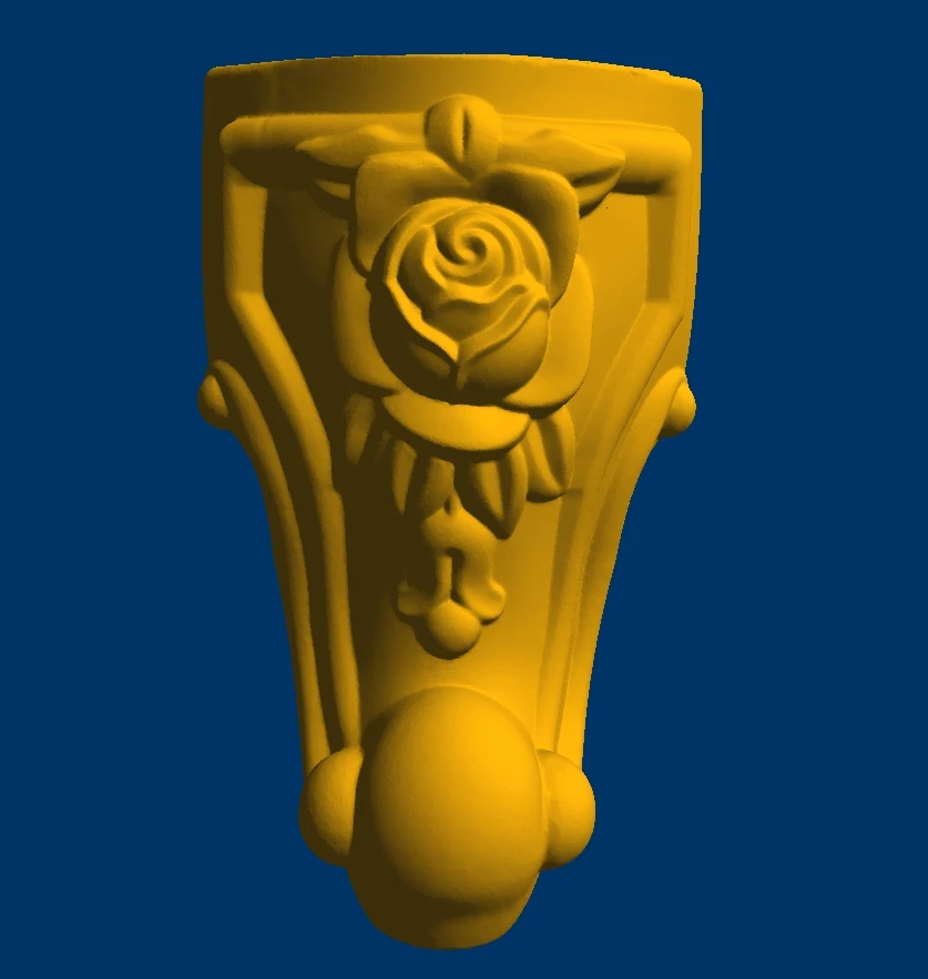 3D STLสำหรับCNC Router Millบรรเทาขาเฟอร์นิเจอร์27 (ความยาวประมาณ141มม. ...