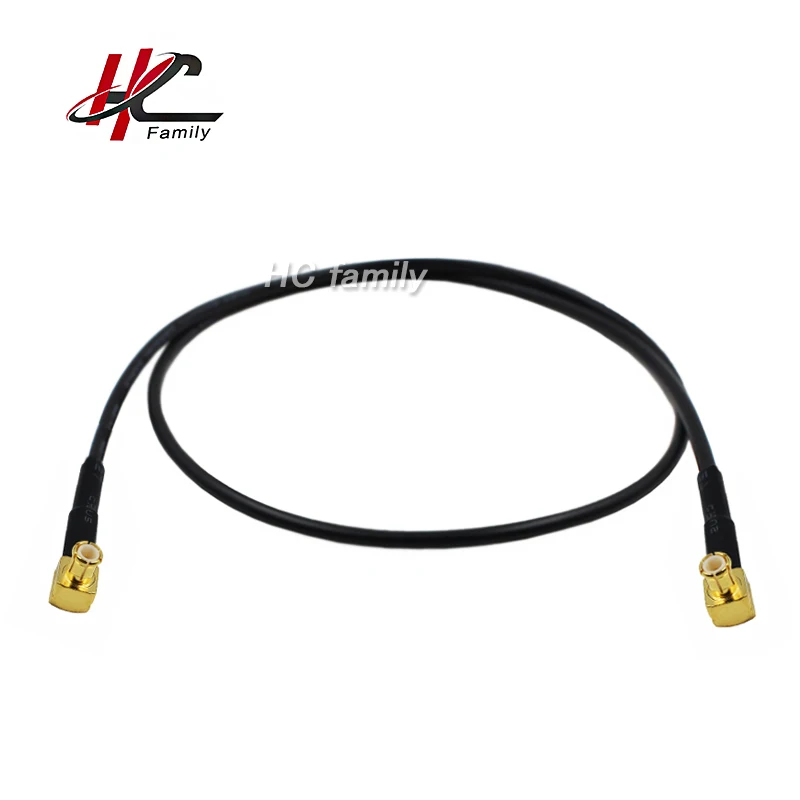 50cm 1m 2m Right angle MCX Male plug to MCX Male plug RG-174 Coax ...