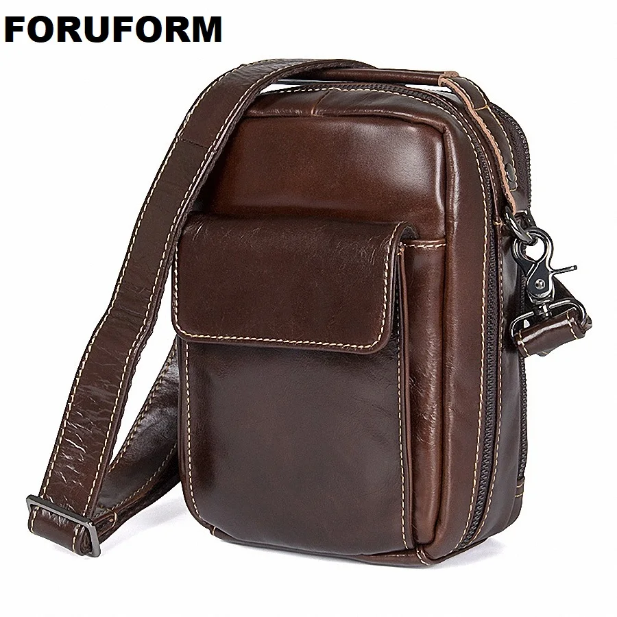 Messenger Small Crossbody Leather Bag | semashow.com