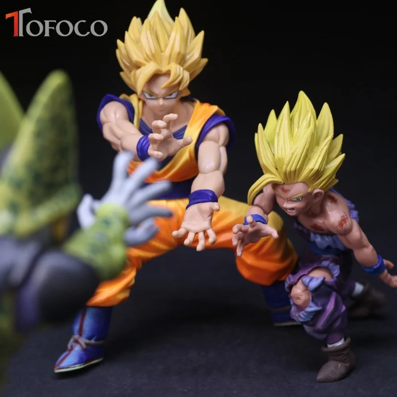 TOFOCO Original Super Saiyan Gold Son Goku Banpresto Figure Gohan Cell ...