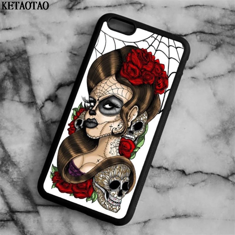 KETAOTAO 2018 NEW skull tatto Phone Cases for iPhone 4S 5C 5S 6 6S 7 8 ...