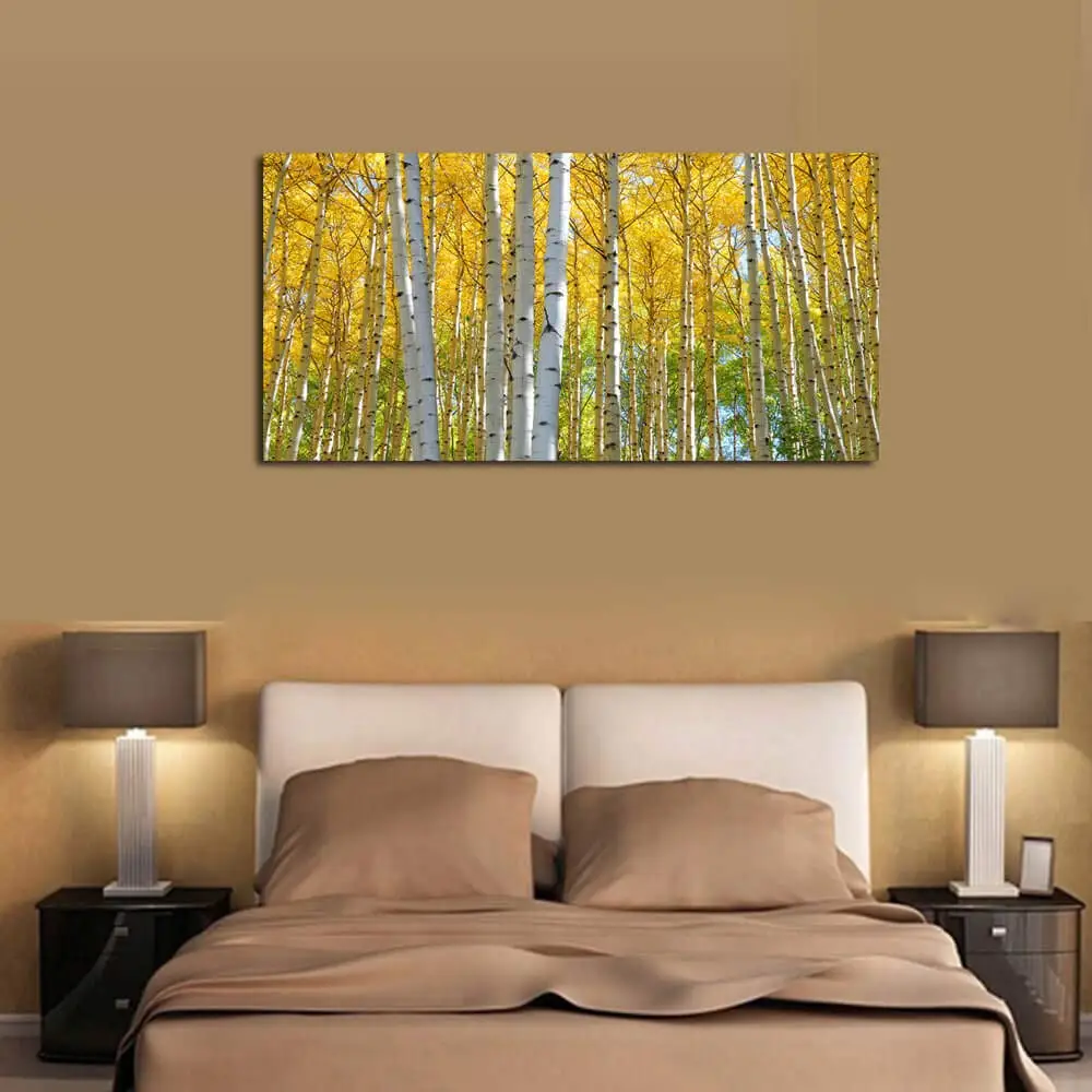 Tuval-duvar-sanat-sar-hu-beyaz-ube-lk-manzara-resmi-bask-lar-ev-dekor ...