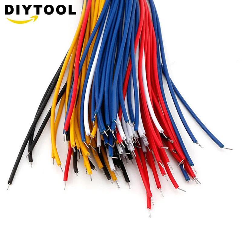 100 шт. двойной головкой кабель для пайки ПП 20 см макет Fly Перемычка ...