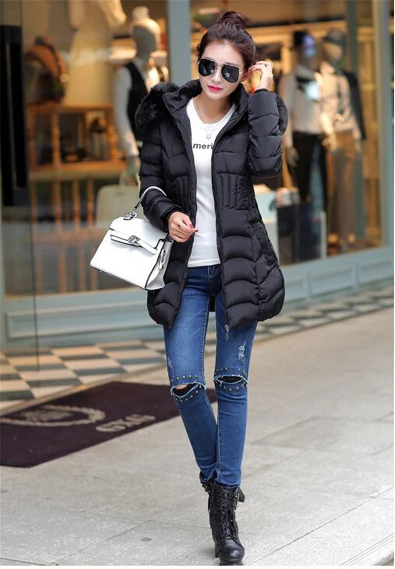 Parkas Mujer Invierno 2016 Abrigo Mujer Winter Jacket Women Long Green ...