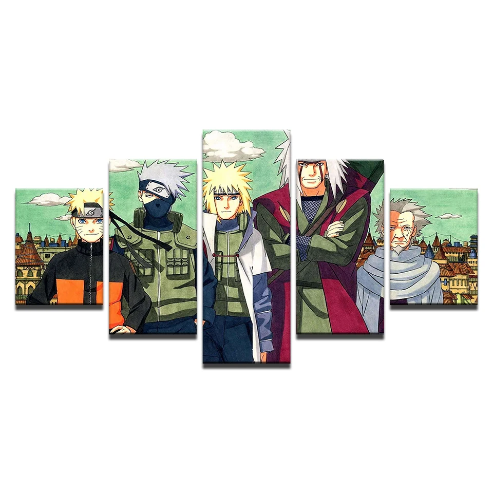 5 Pieces Pictures Wall Art On Canvas Modular Home Decor Framework ...