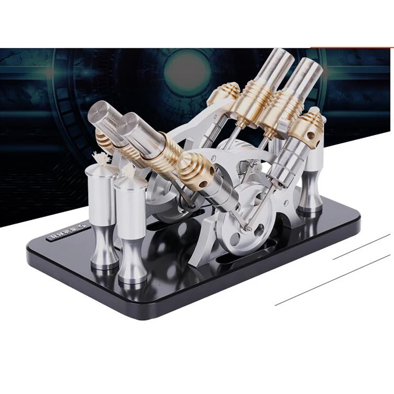 Cool !Miniature Stirling engine 'Four Killer' Stirling engine engine ...