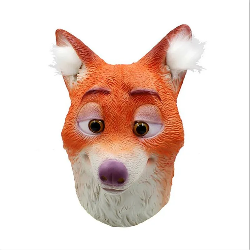 Zootopia Nick Halloween Party Festival Cosplay Costume Mask Full Face ...