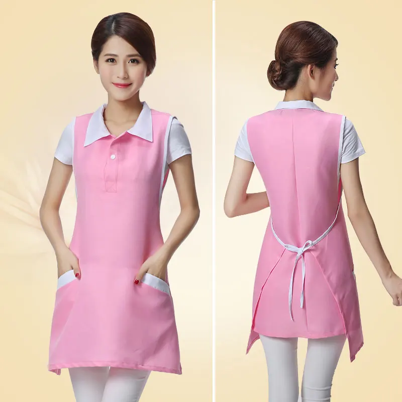 Beauty salon beautician work apron female supermarket apron Korea shop ...