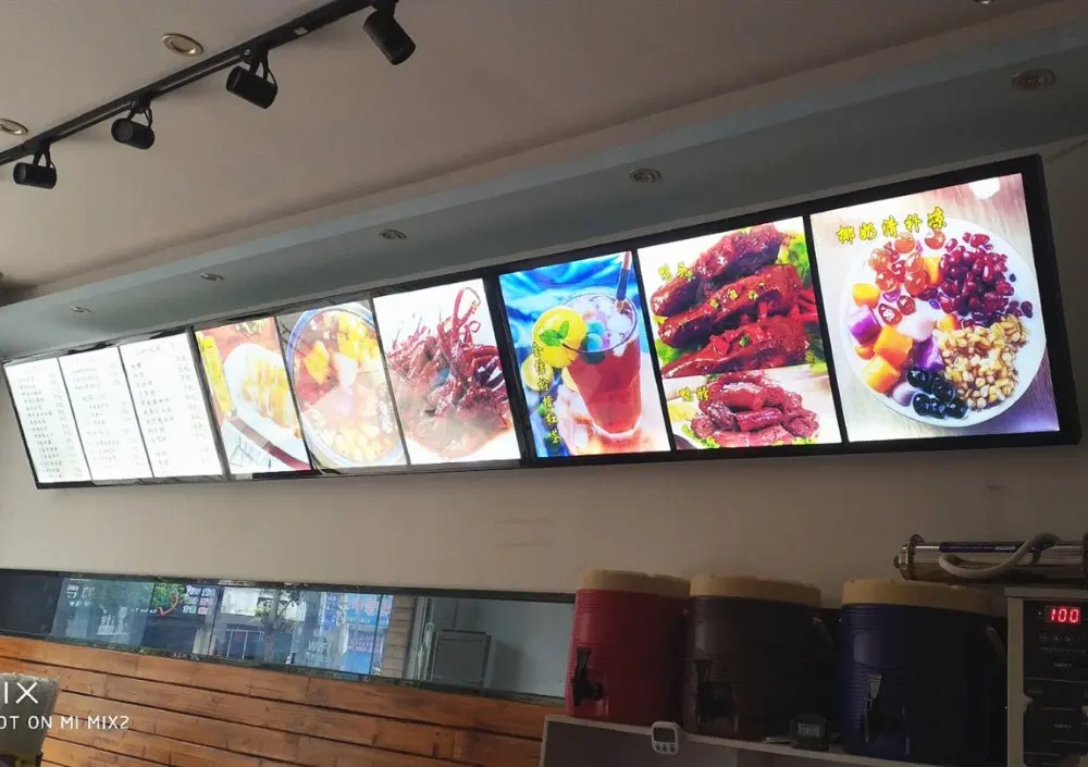 10PCS 16"X24" Magnetic Aluminum Frame LED Menu Light Boxes Restaurant ...