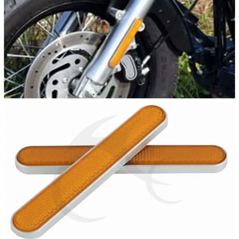 TCMT-Front-Fork-Leg-Reflectors-For-Harley-Touring-Softail-Dyna-Road ...