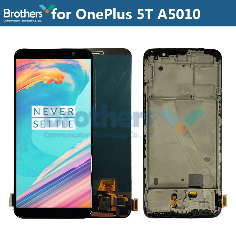 Tela Amoled lcd para oneplus 5t a5010, digitador de tela sensível ao ...