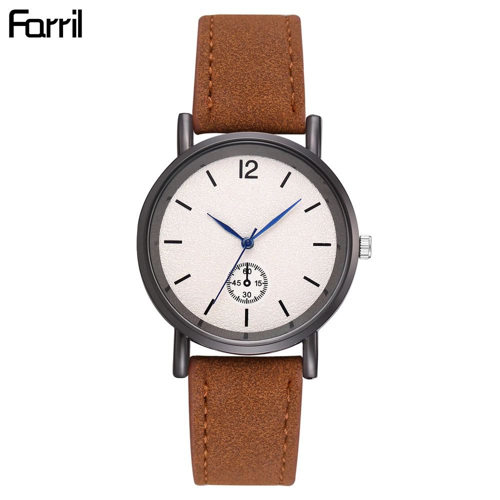 Farril 여성용 시계 톱 브랜드 럭셔리 가죽 쿼츠 손목 시계 여성용 팔찌 시계 시계 relogio feminino|여성용 ...