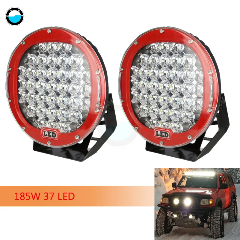 2-pcs-185W-Round-9-Led-Work-Light-Fog-Headlight-12V-24V-Off-road-4WD ...