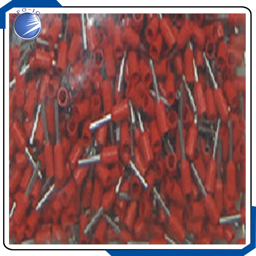 1000pcs/lot E0508 cold pressed terminal block type tube type insulated ...