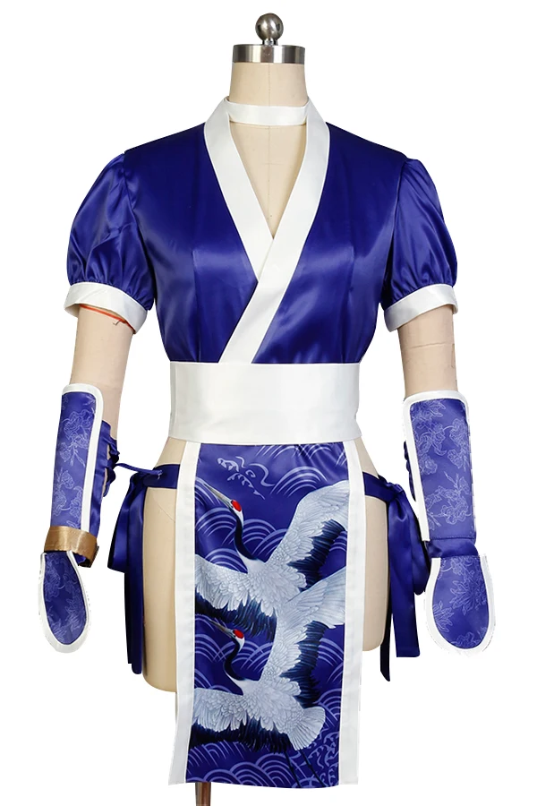 Game Dead or Alive Kasumi Cosplay Blue Costume - AllCosplay.com