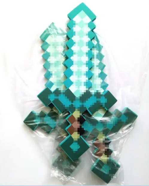 1pcs 45 60cm Newest Minecraft Toys Colorful Minecraft Sword Foam Action ...