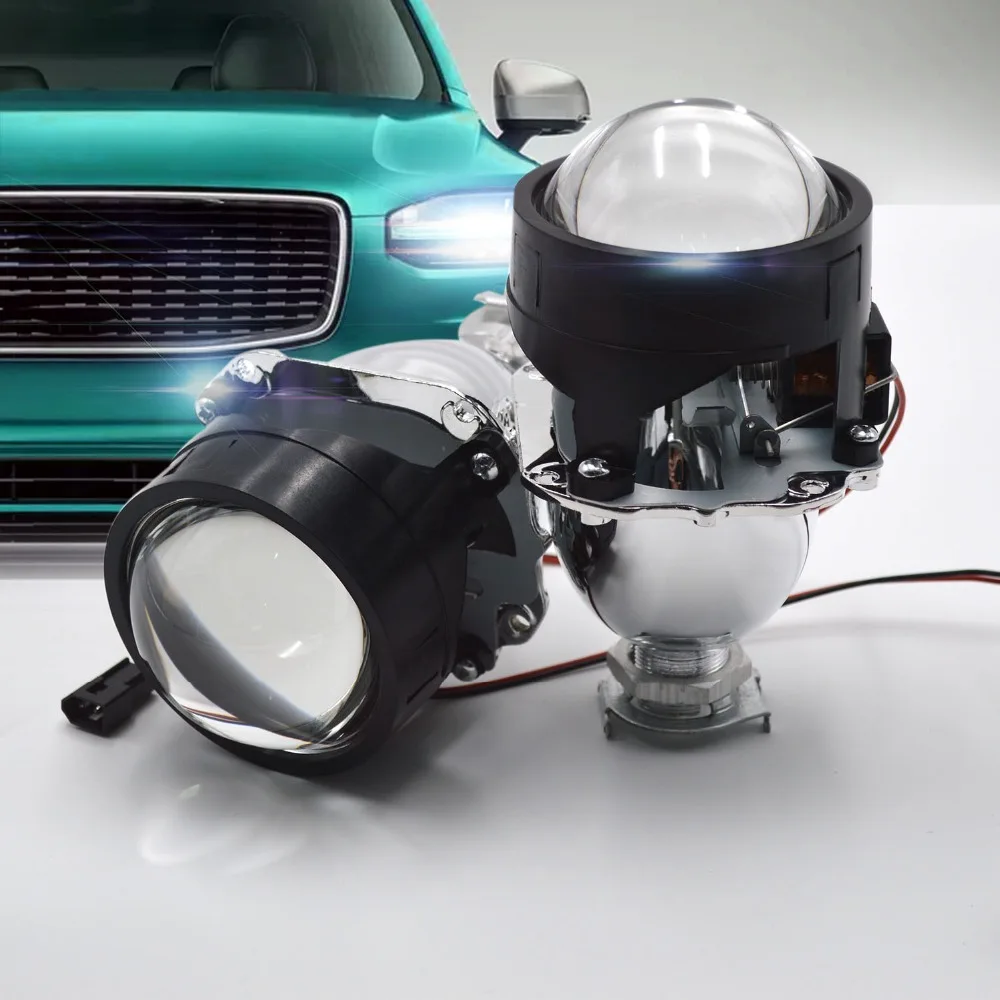 2.5 Inch Devil Eyes Headlights Lens Kit RHD Car Motor Mini Bi xenon/HID ...