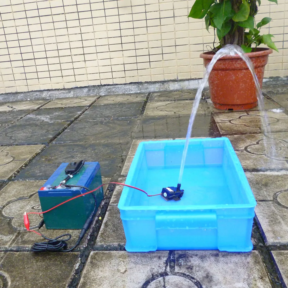 Mini Water Pump 12V Micro Brushless Water Oil Pump Waterproof ...